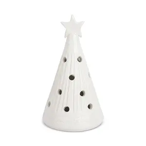 VIETRI Foresta Medium Christmas Tree Figurine - White