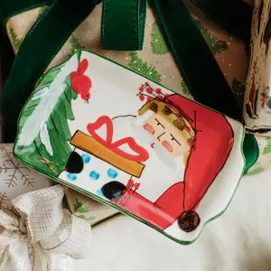 VIETRI Old St. Nick 2026 Limited Edition Rectangular Plate