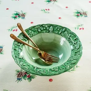 VIETRI Fiabe Di Natale Serving Bowl