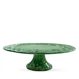 VIETRI Fiabe Di Natale Cake Stand - Green