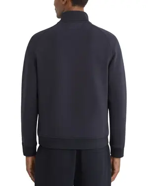 REISS Calvorn Stand Collar Zip Interlock Quilted Jacket