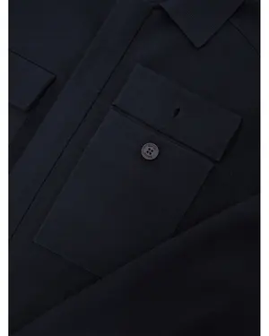 REISS Fleetwood Concealed Placket Pocket Zip Jacket