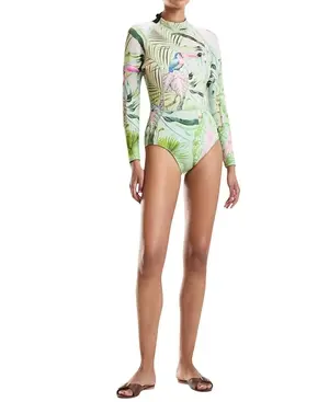 Cynthia Rowley Palm Mirage Wetsuit - Green