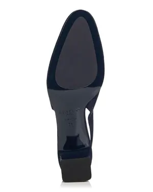 JIMMY CHOO Eyla Suede Slingback Pumps - Marine