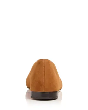 JIMMY CHOO Margot Pointed Flats - Tan/amber