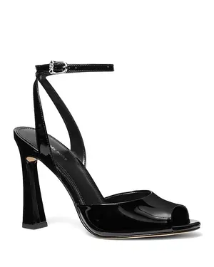 Michael Kors Rosie High Leather Sandals - Black