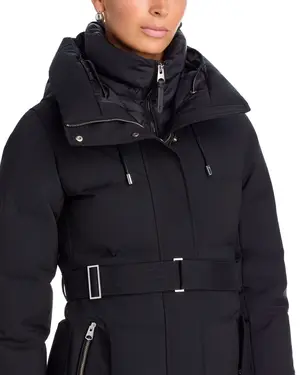 Mackage 2 In 1 Longline Down Coat - Black