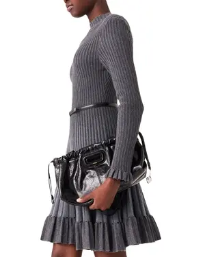 Maje Ritalia Gradient Ribbed Knit Dress