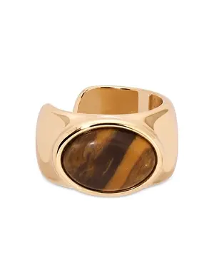 Ettika Solstice Tiger's Eye Ear Cuff - Tigers Eye