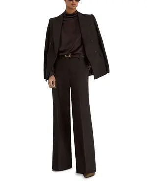 REISS Meena Silk High Neck Blouse