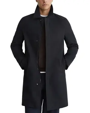 REISS Lawlen Classic Collar Zip Through Jacket - Navy