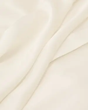 REISS Gia Silk Draped Sleeveless Blouse - Ivory