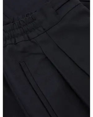 REISS Arden Relaxed Drawstring Trousers - Navy