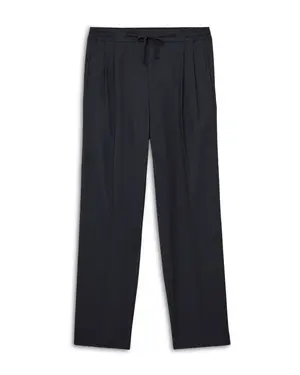 REISS Arden Relaxed Drawstring Trousers - Navy