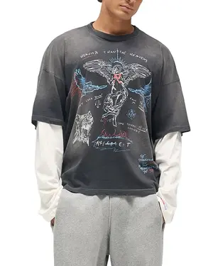 REPRESENT Heavier Than Heavens Cotton & Hemp Logo Graphic T-shirt