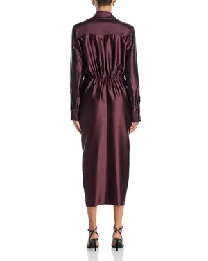 A.L.C. Mila Silk Blend Shirt Dress