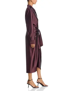 A.L.C. Mila Silk Blend Shirt Dress