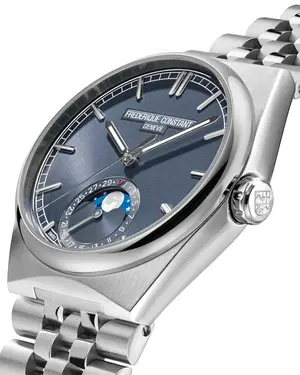 FREDERIQUE CONSTANT Classic Moonphase Date Manufacture Watch, 39mm - Blue/silver