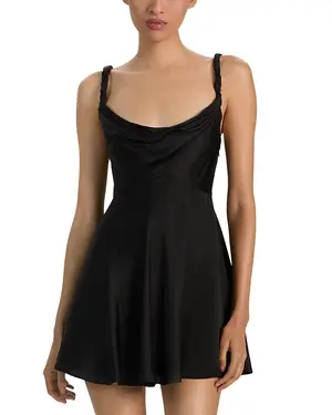 Alice + Olivia Monique Twist Strap Mini Dress