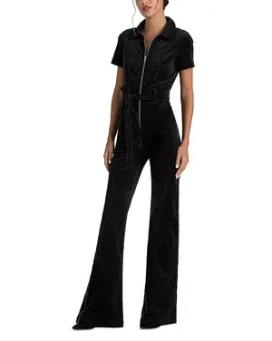 Alice + Olivia Gorgeous Wide Leg Jumpsuit - Black
