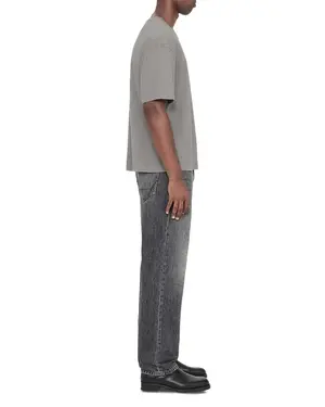 ALLSAINTS Raphy Cotton Jacks Place Logo Crewneck T-shirt - Fossil Grey