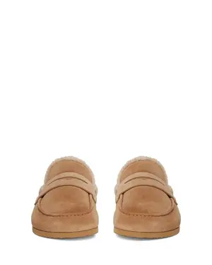 Paige Wynn Suede Shearling Lined Mules