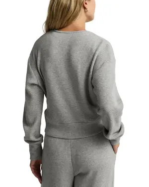 Beyond Yoga Rest Day Waffle Wrap Sweater