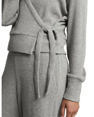 Beyond Yoga Rest Day Waffle Wrap Sweater