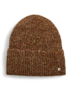 V. Fraas Donegal Ribbed Cuff Beanie Exclusive - Brownie