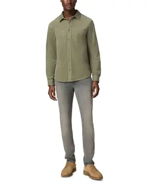 Paige Carmody Cotton Blend Micro Cord Pocket Shirt