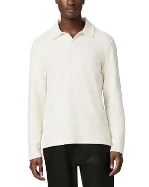 Paige Hammond Cotton Blend One Button Polo Shirt - Natural
