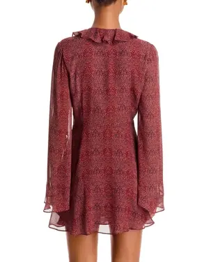 Paige Elspeth Silk Mini Dress