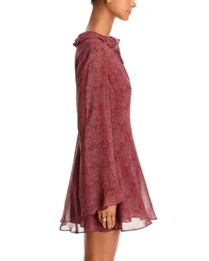 Paige Elspeth Silk Mini Dress