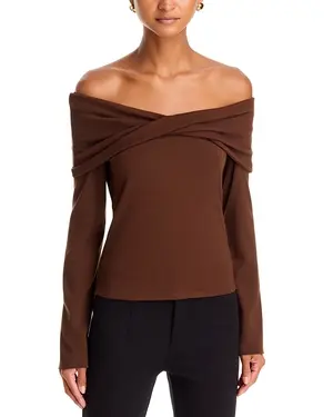 Paige Aaliya Off The Shoulder Top - Hickory