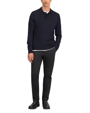 Nn07 Serge Regular Textured Polo Sweater - Deep Navy