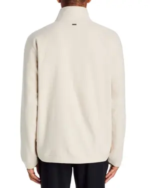 Vuori Aspen Stand Collar Quarter Zip Sweater - Bone