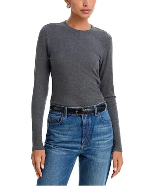 FRAME The Rib Crewneck Top