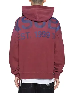 Ksubi State Ekcess Cotton Zip Logo Hoodie