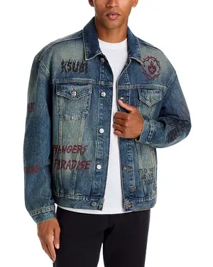 Ksubi Oh G Jacket In Billy Blue Skool