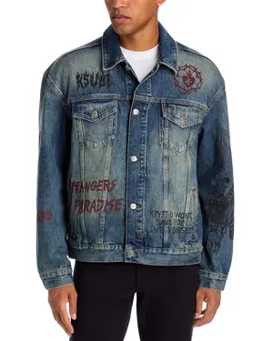 Ksubi Oh G Jacket In Billy Blue Skool