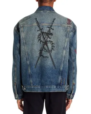 Ksubi Oh G Jacket In Billy Blue Skool