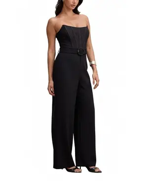 EVER NEW Ivy Strapless Lace Jumpsuit