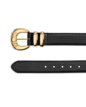 L'Agence Yarros Western Leather Belt