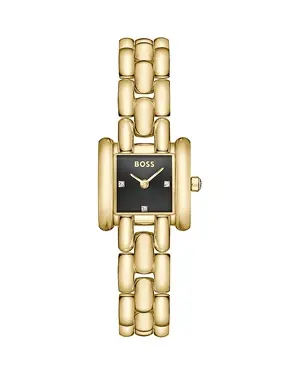 Hugo Boss Violet Watch, 21mm X 21mm - Black/gold