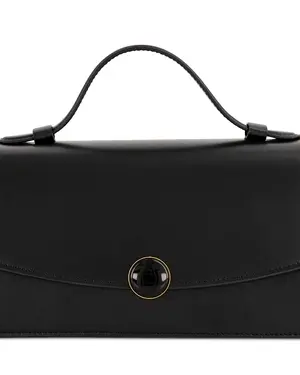 Vince Flora East/west Leather Top Handle Bag - Black
