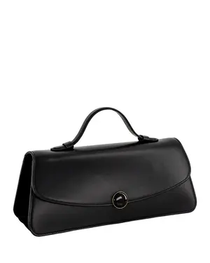 Vince Flora East/west Leather Top Handle Bag - Black