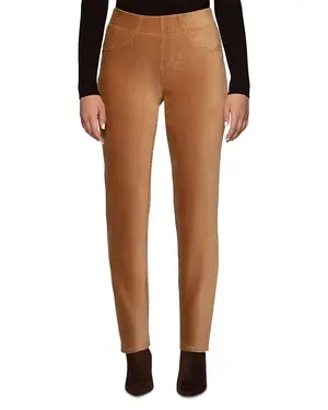 Hue Classic Corduroy Soft Stretch Knit Leggings - Camel