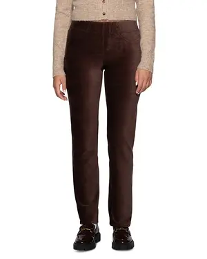 Hue Classic Corduroy Soft Stretch Knit Leggings - Coffee