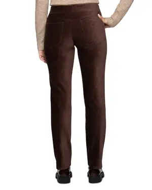 Hue Classic Corduroy Soft Stretch Knit Leggings - Coffee