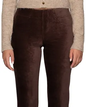 Hue Classic Corduroy Soft Stretch Knit Leggings - Coffee